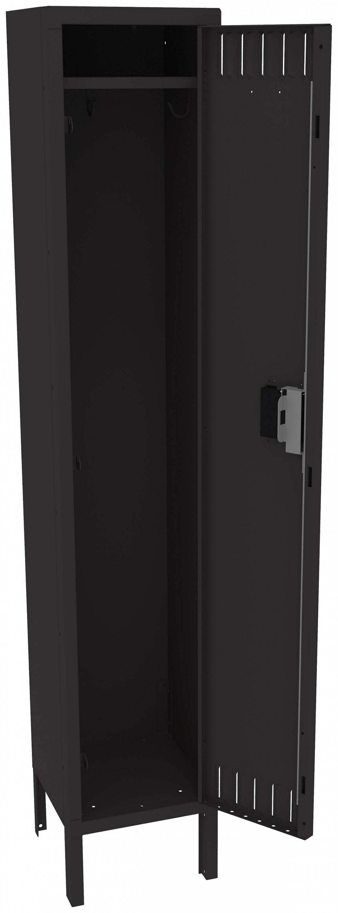 Black Single Locker with Legs | Standard by Tennsco