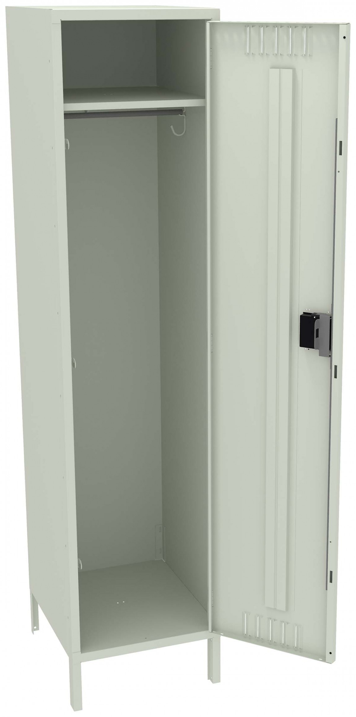 Light Grey Oversized Single Locker with Legs | Standard by Tennsco