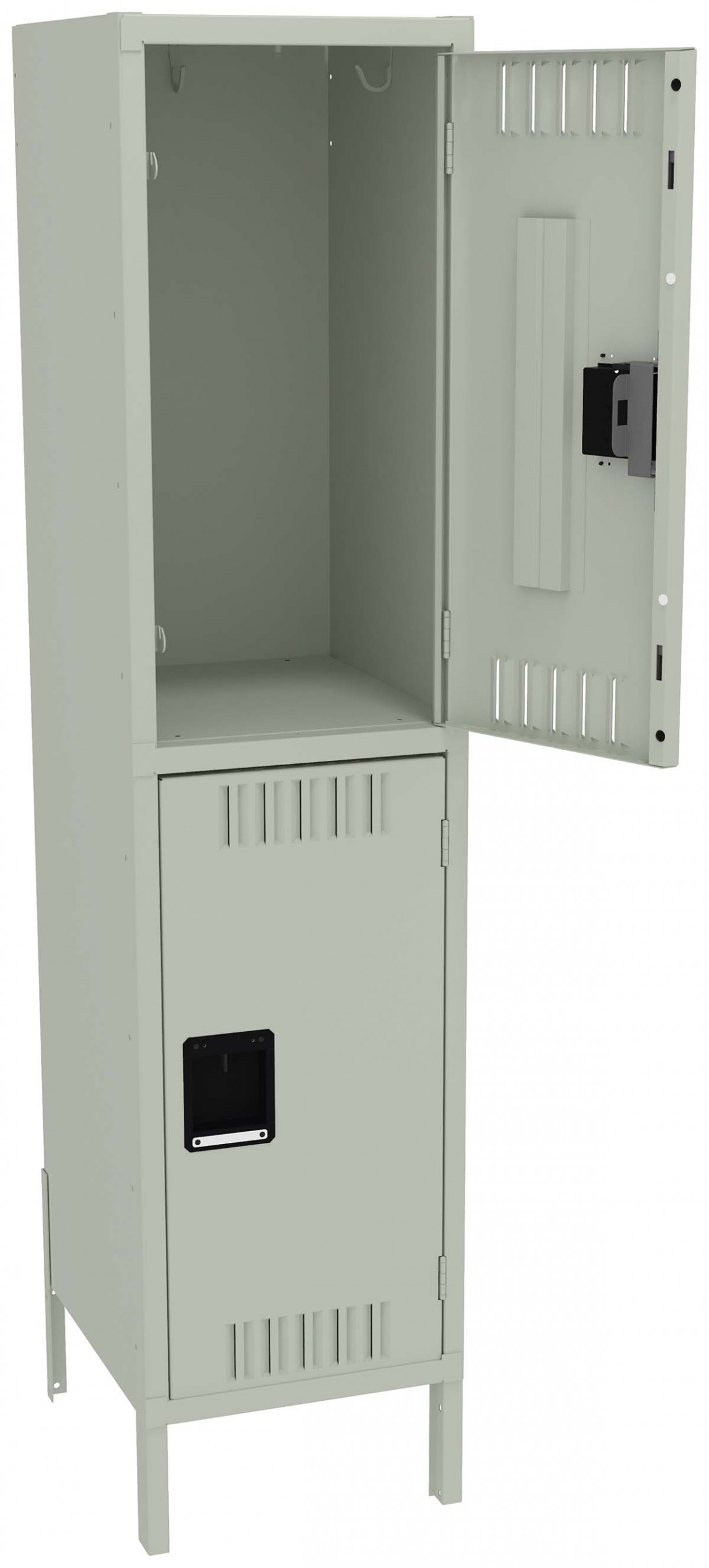 Light Grey Double-Tier Locker with Legs | Standard by Tennsco