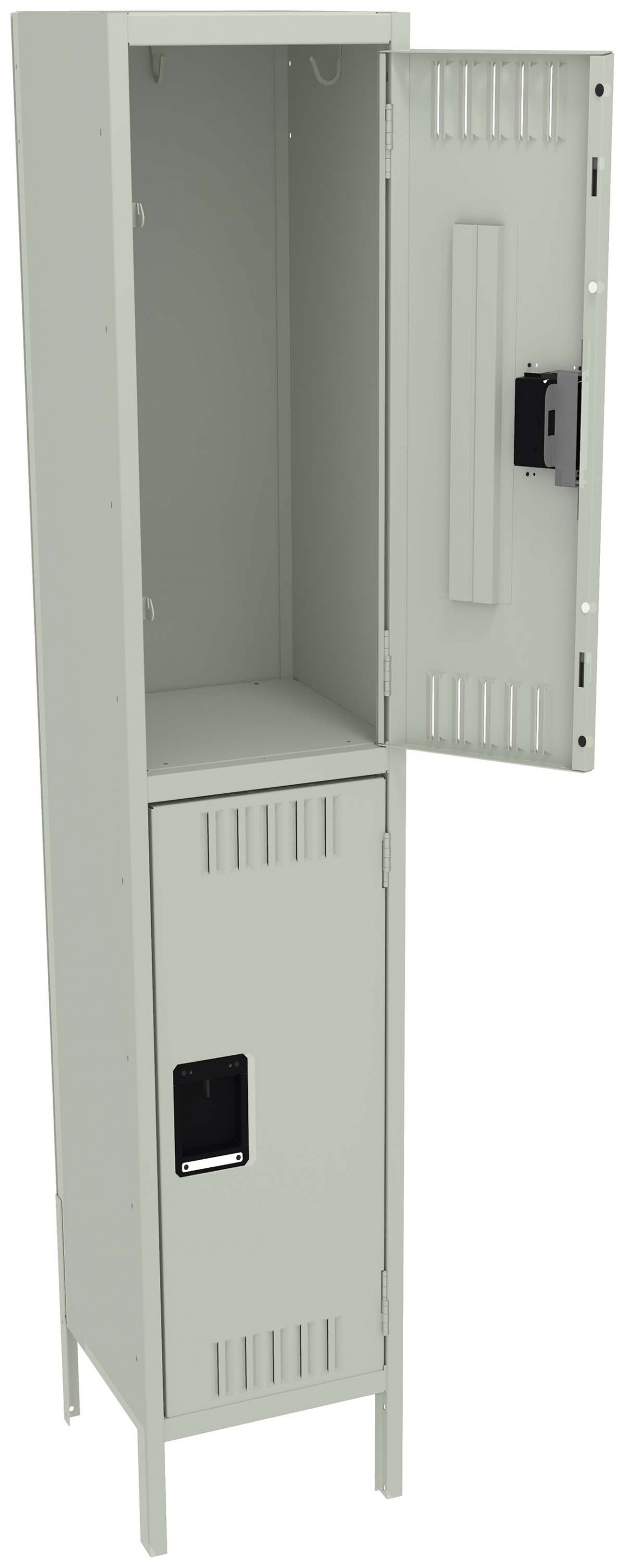 Light Grey Double-Tier Locker with Legs | Standard by Tennsco