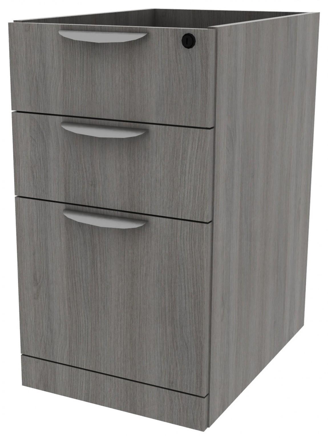 Newport Gray 3 Drawer Pedestal for Harmony Desks | PL Laminate by ...