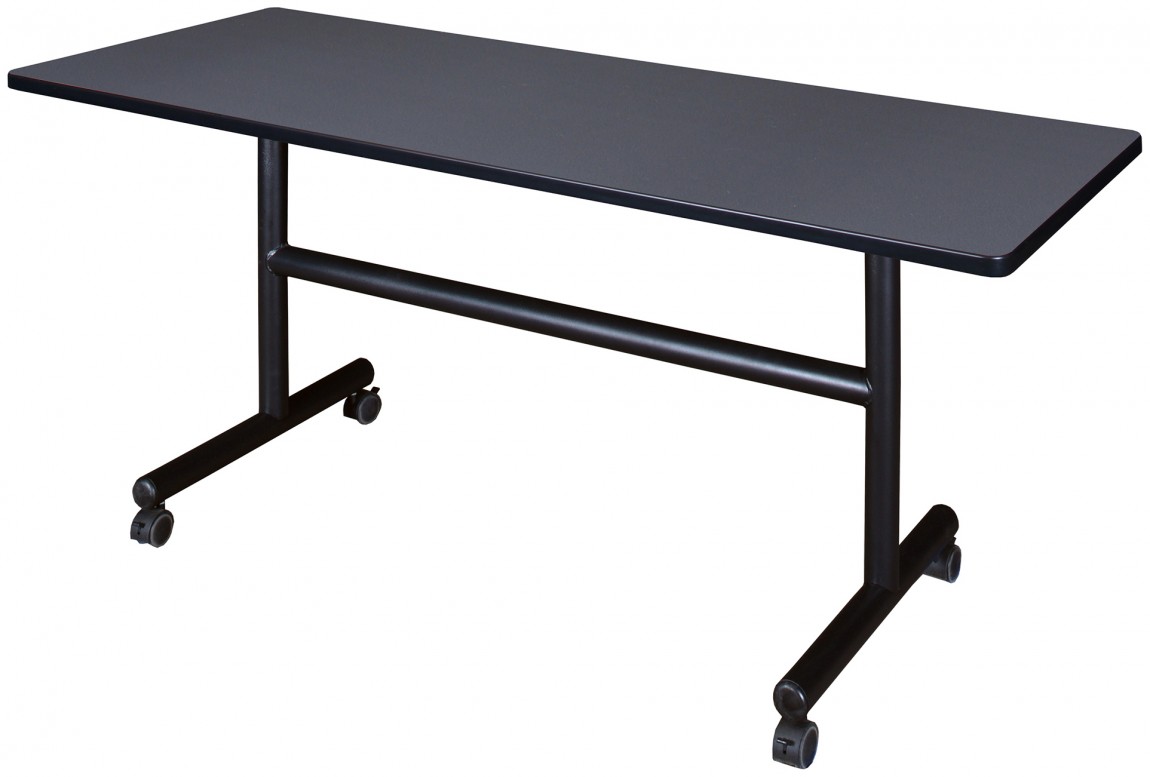 Grey Flip Top Training Table | Kobe by Regency