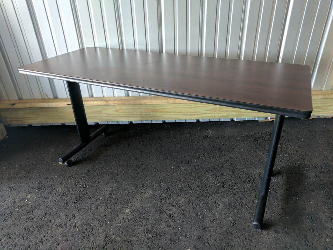 Mahogany Mahogany Laminate Rolling Training Table â€“ 60x24