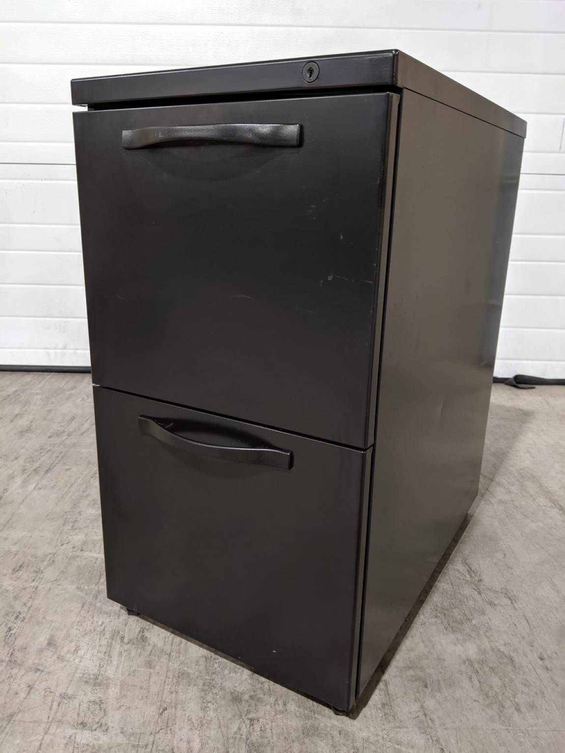 Black Metal File/File Pedestal Drawers