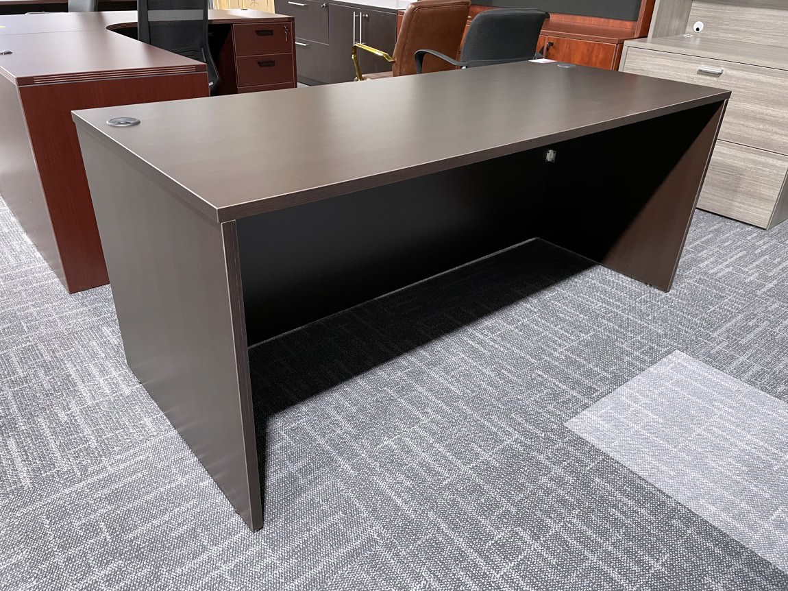 Espresso Rectangular Desk Shell | North American Laminate by Express ...