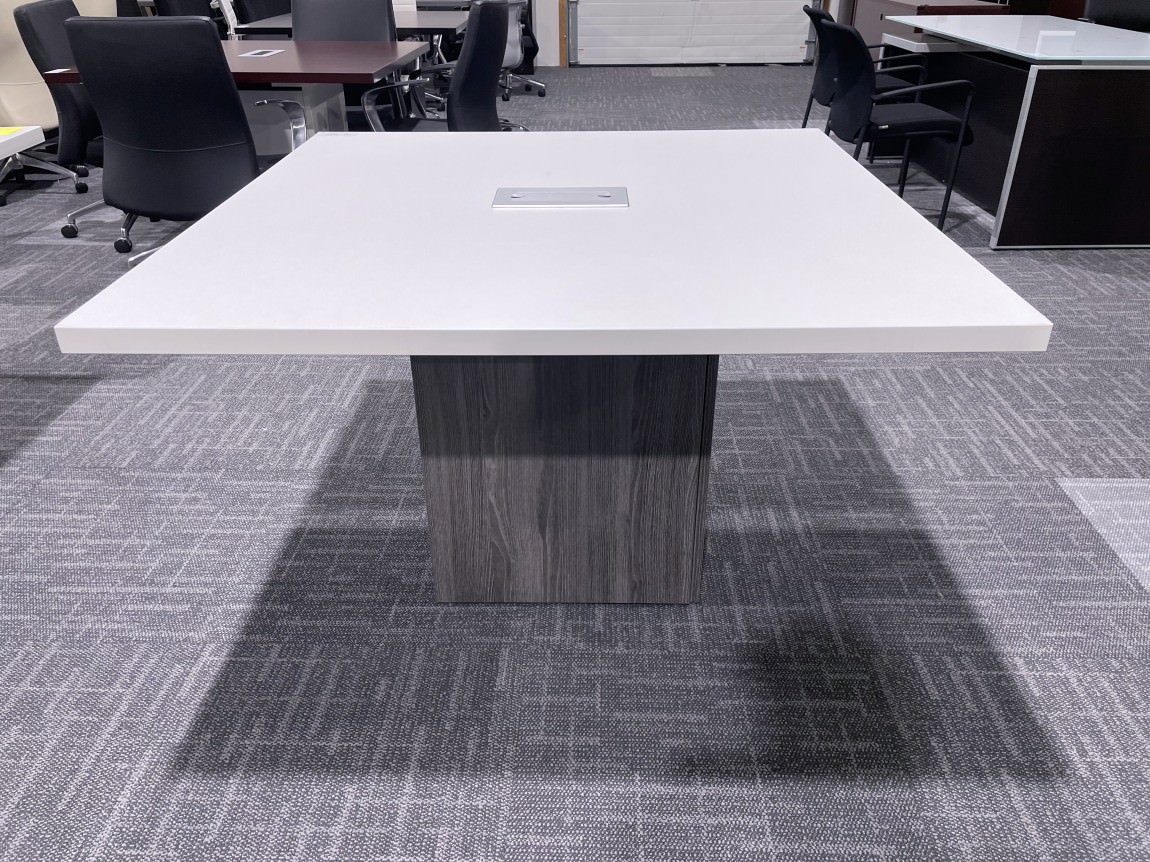 Square Cube Base Conference Table | PL Laminate by Harmony Collection