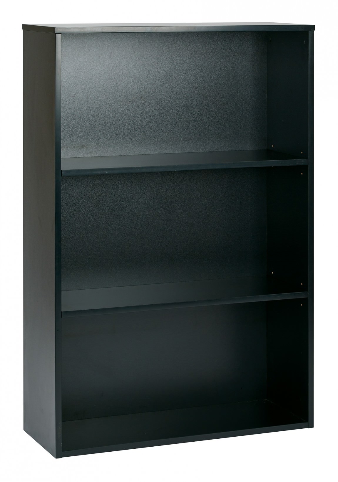 Black Three Shelf Bookcase | Prado by Office Star Products