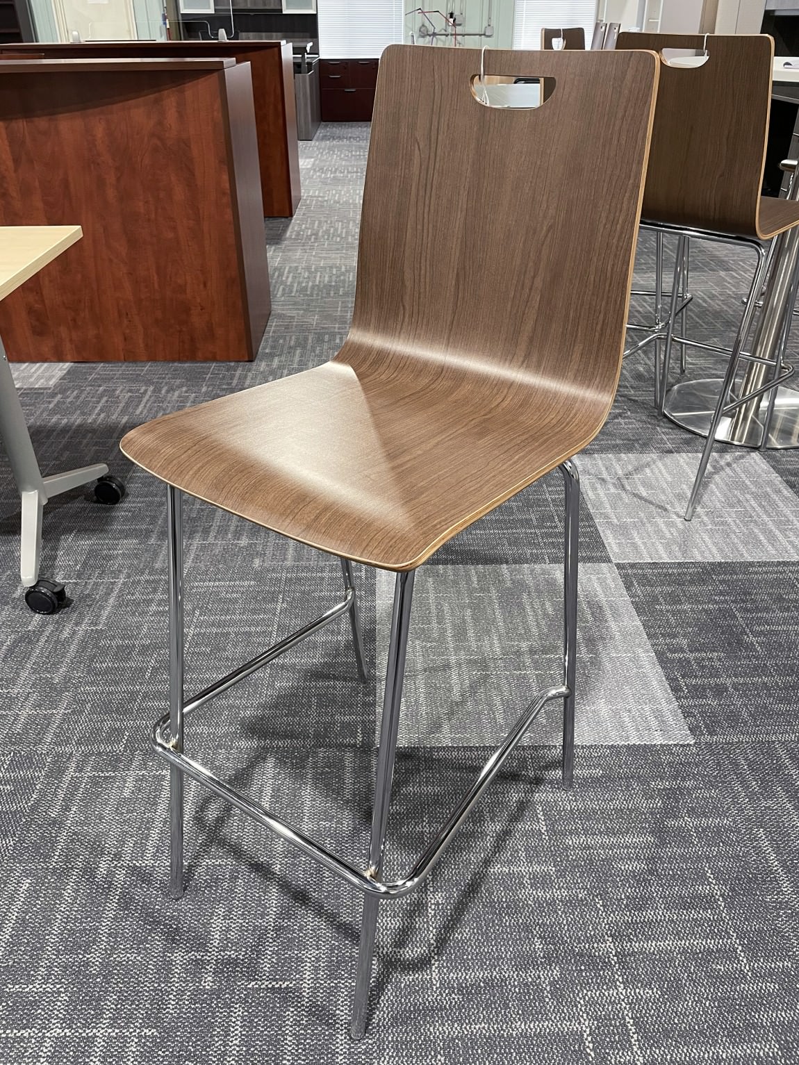 Modern Walnut Bar Height Chairs | Bleeker Street by Harmony Collection