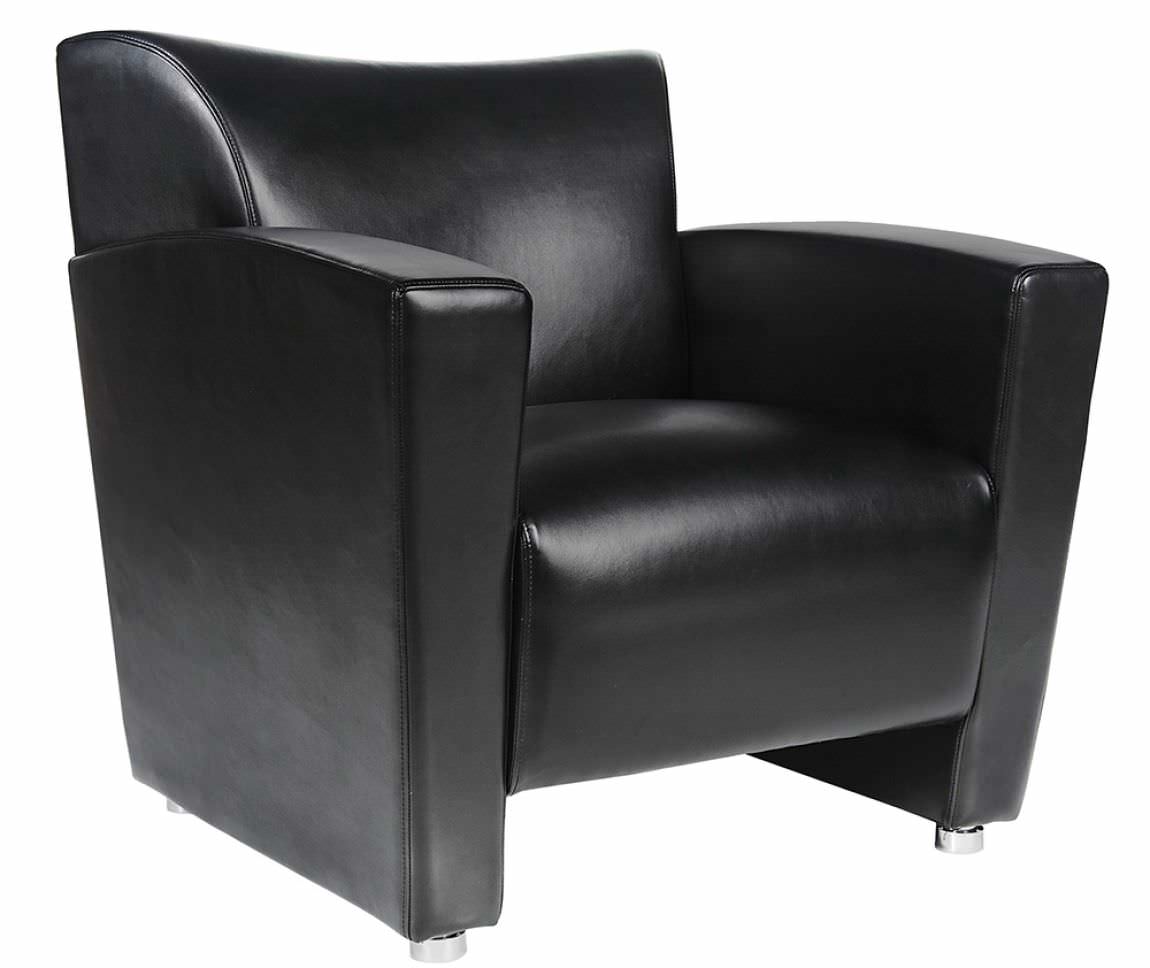Black Contemporary Club Chair by Harmony Collection
