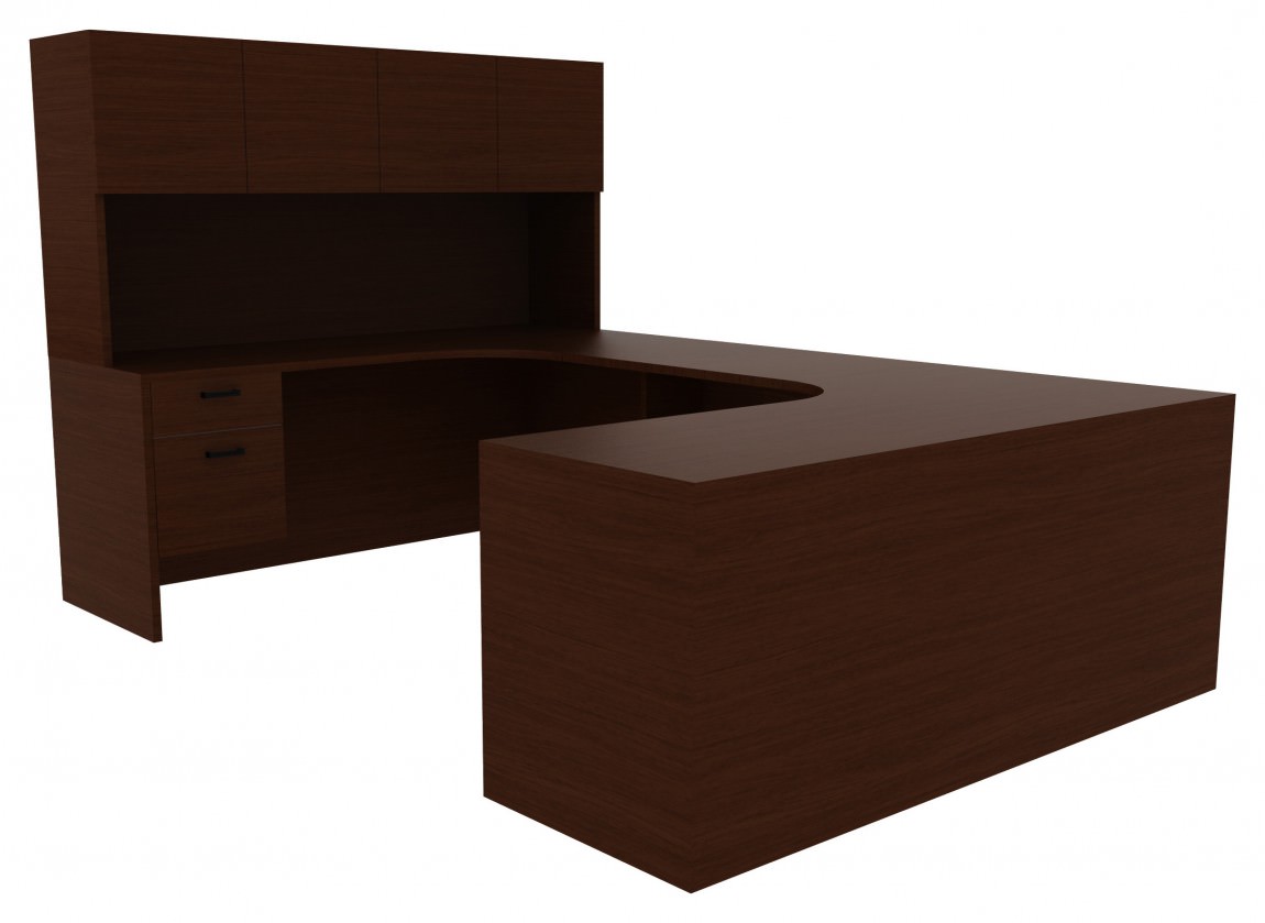 Black Cherry U-Shaped Desk | Amber by Cherryman