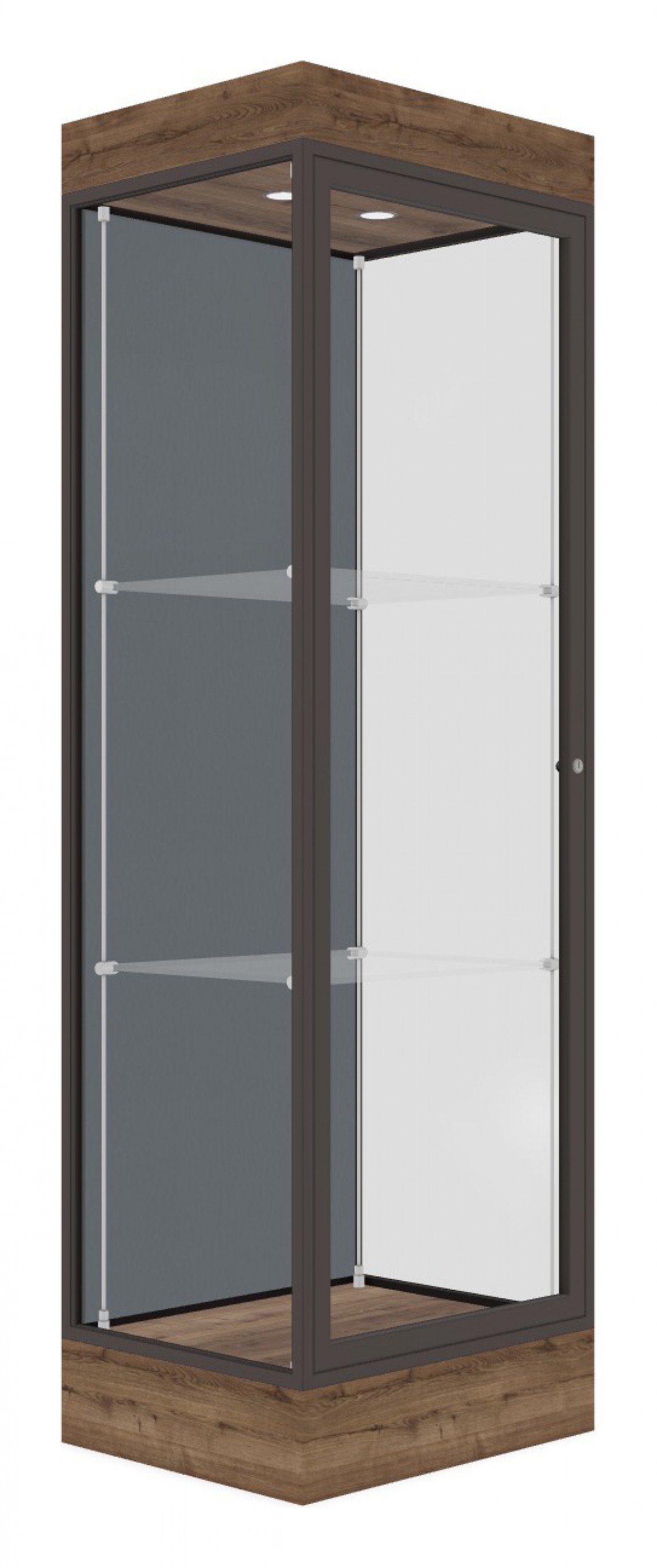 Tower Display Case with LED Lighting - 24" x 76"