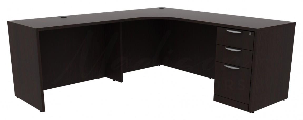 Aspen L Shaped Office Desk | PL Laminate by Performance Furnishings