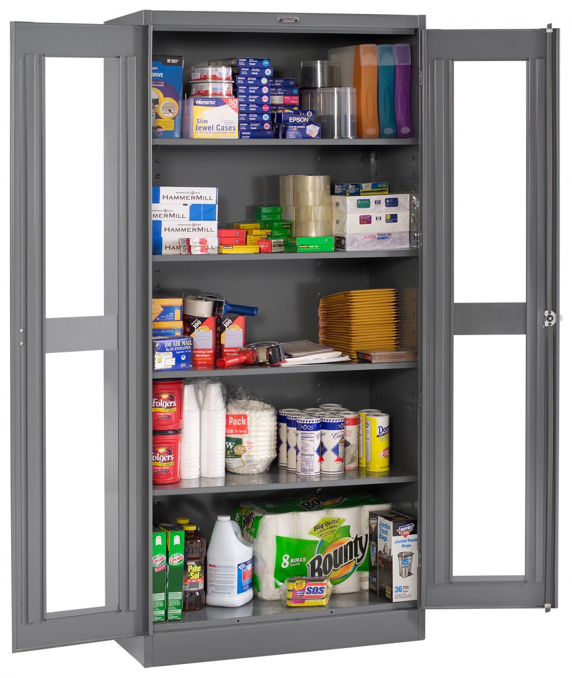 Putty Storage Cabinet with See Through Doors | Deluxe by Tennsco