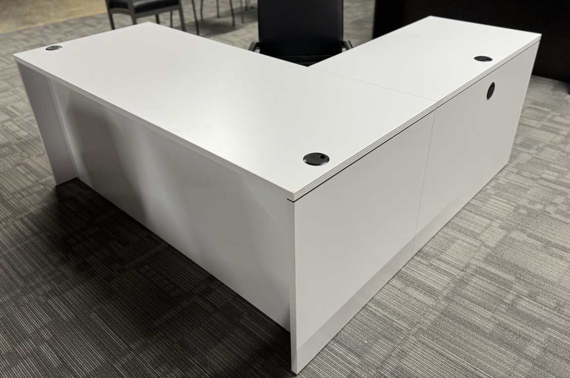 White L Shaped Desk | Napa by Office Star Products