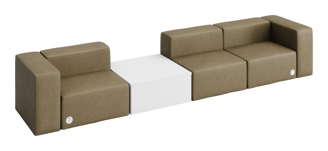 Modular Lounge Seating with Power Outlets | Conversa by KFI Studios