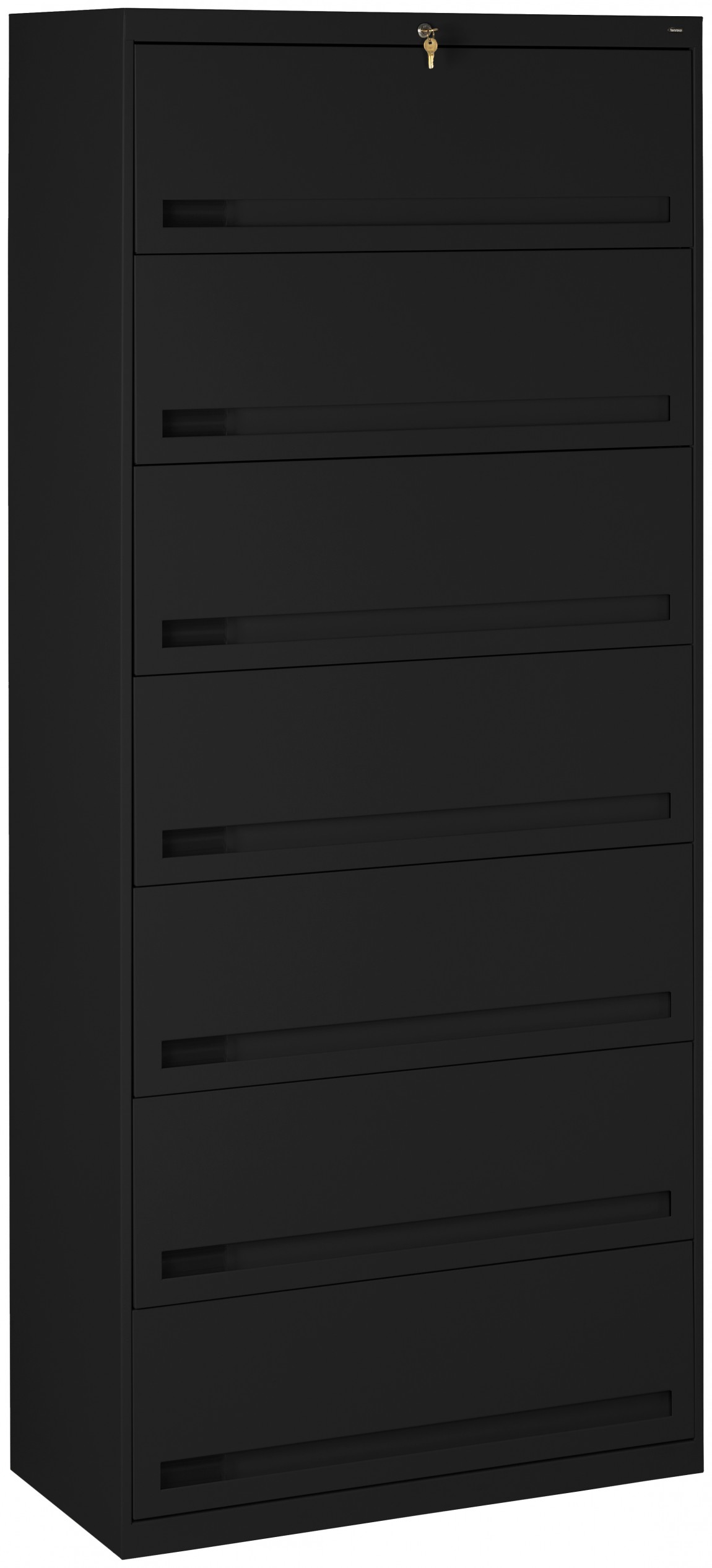 Black Lateral File Cabinet with Shelves | Standard by Tennsco