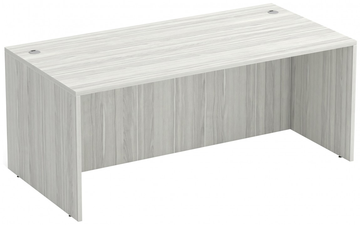 Silver Birch Rectangular Desk Shell | PL Laminate by Performance ...