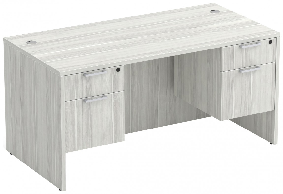 Silver Birch Rectangular Office Desk | PL Laminate by Performance ...