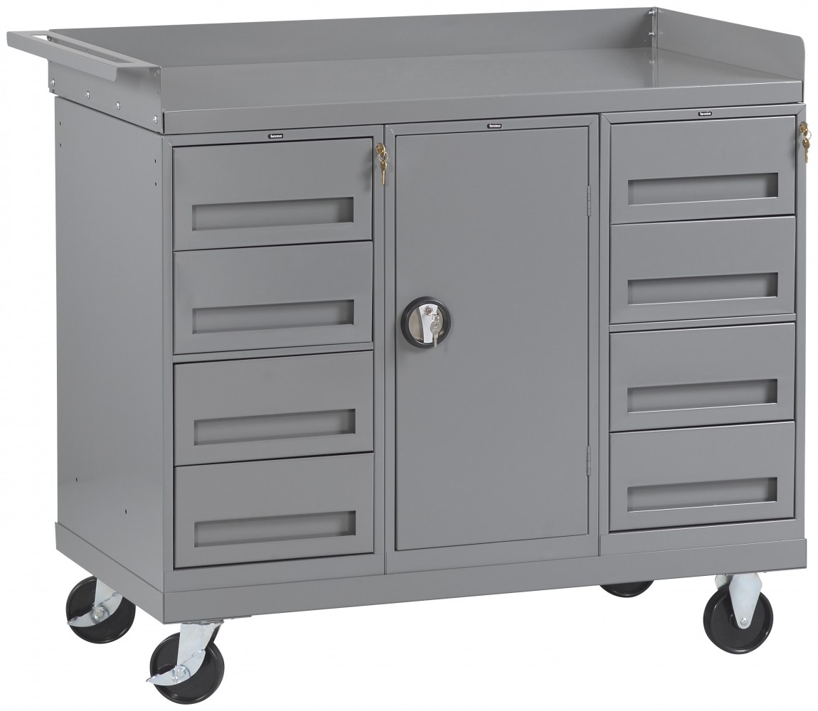 Medium Grey Rolling Tool Cart | Shop Equipment by Tennsco