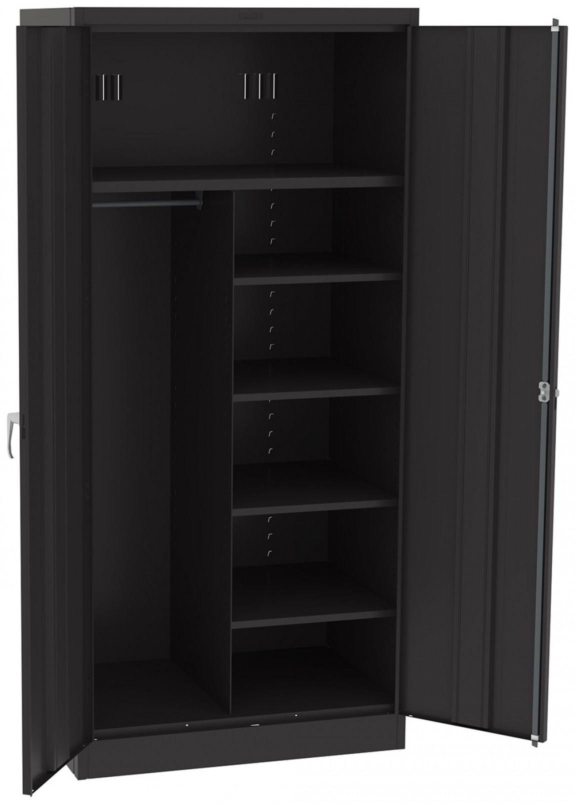 Black Combination Storage Cabinet | Deluxe by Tennsco
