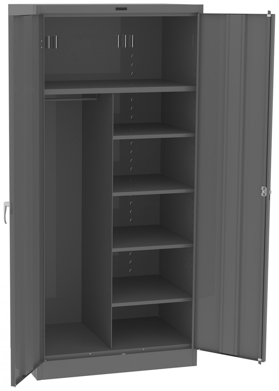 Medium Grey Combination Storage Cabinet | Deluxe by Tennsco