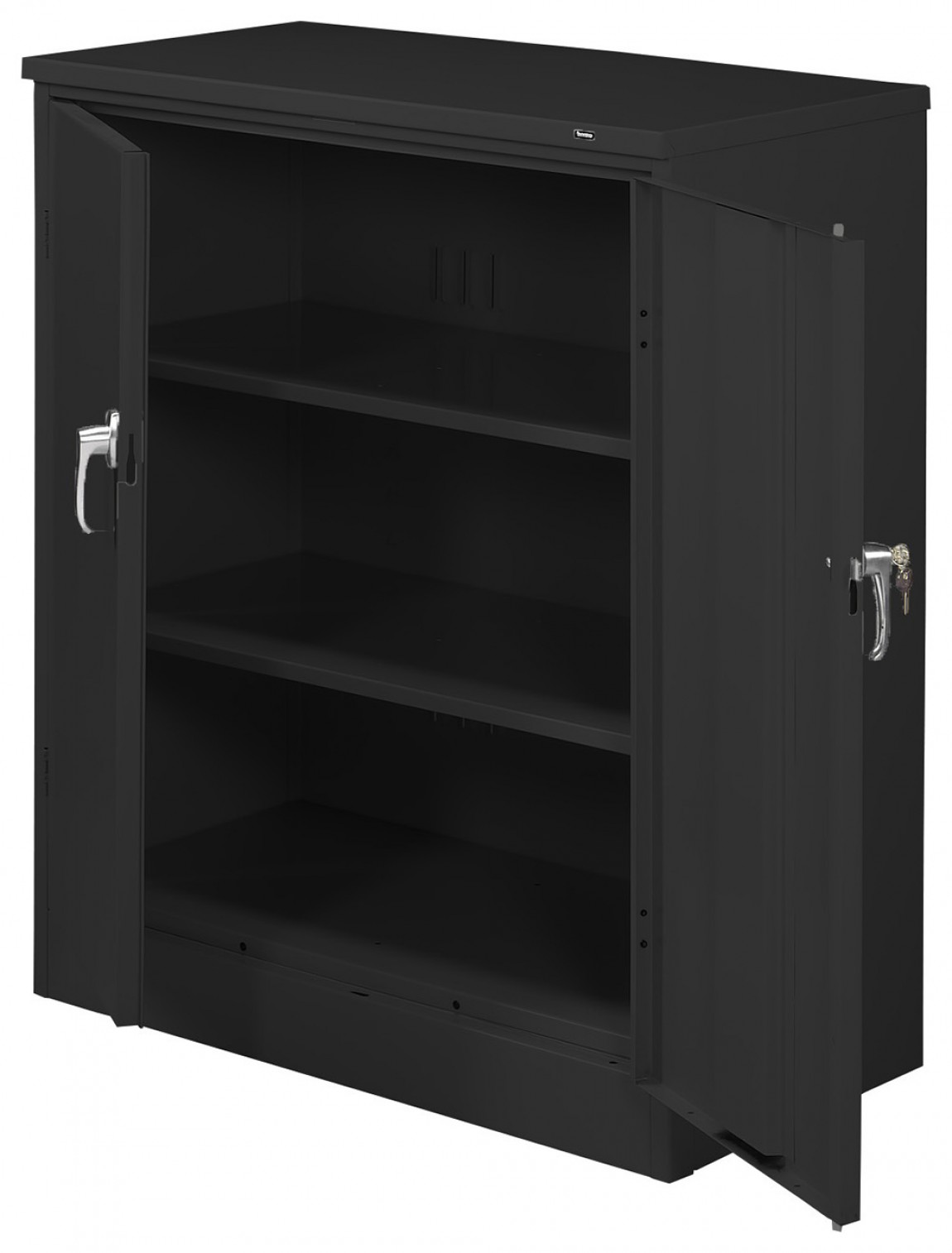 Black Counter Height Storage Cabinet | Deluxe by Tennsco