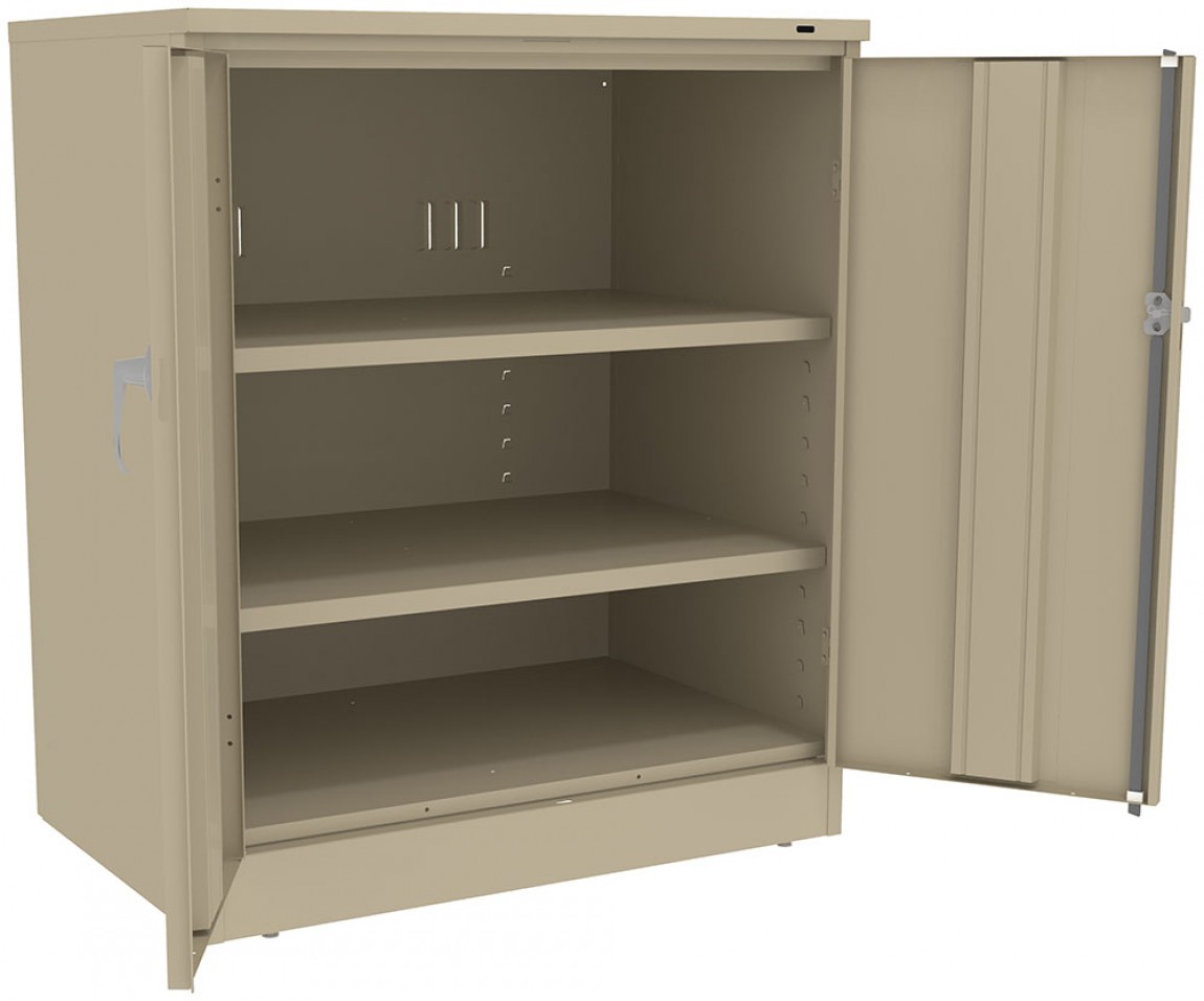 Sand Counter Height Storage Cabinet | Deluxe by Tennsco