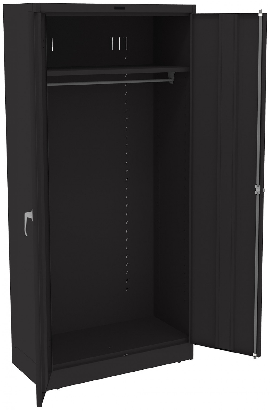 Black Metal Wardrobe Cabinet | Deluxe by Tennsco