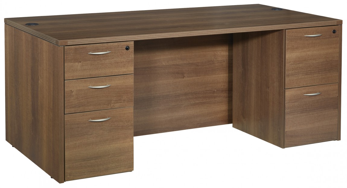 Park City Rectangular Desk with Drawers | Napa by Office Star Products