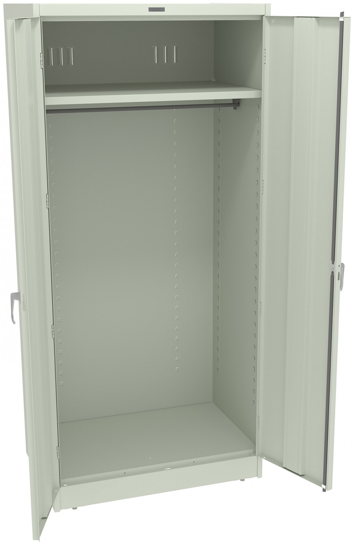 Light Grey Metal Wardrobe Cabinet | Deluxe by Tennsco