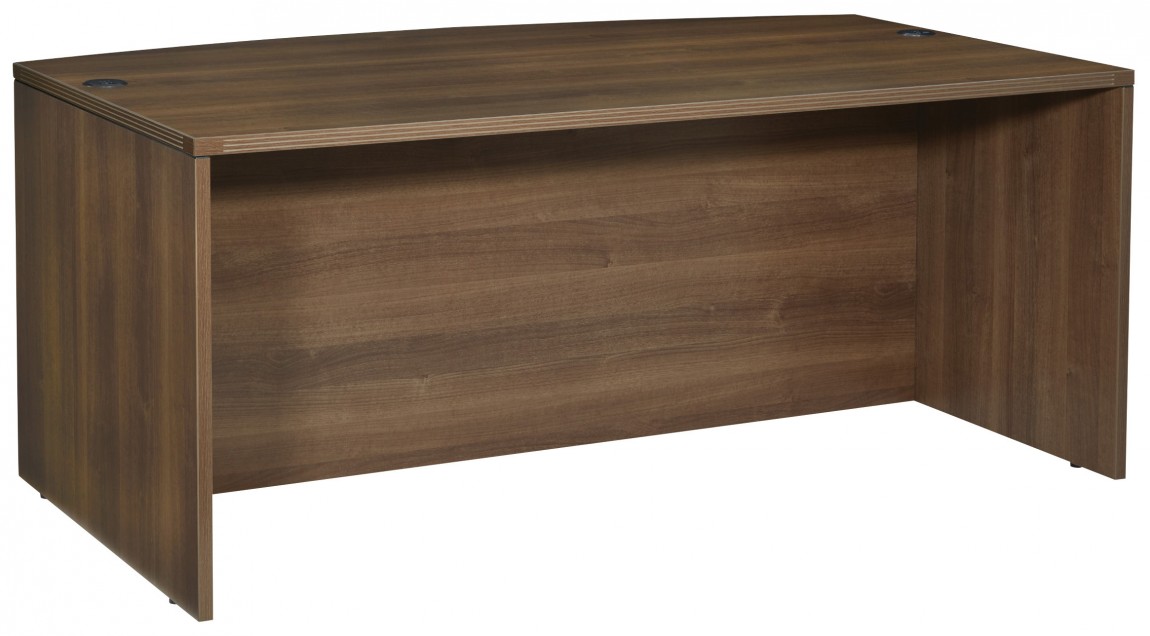 Park City Bow Front Desk Shell | Napa by Office Star Products