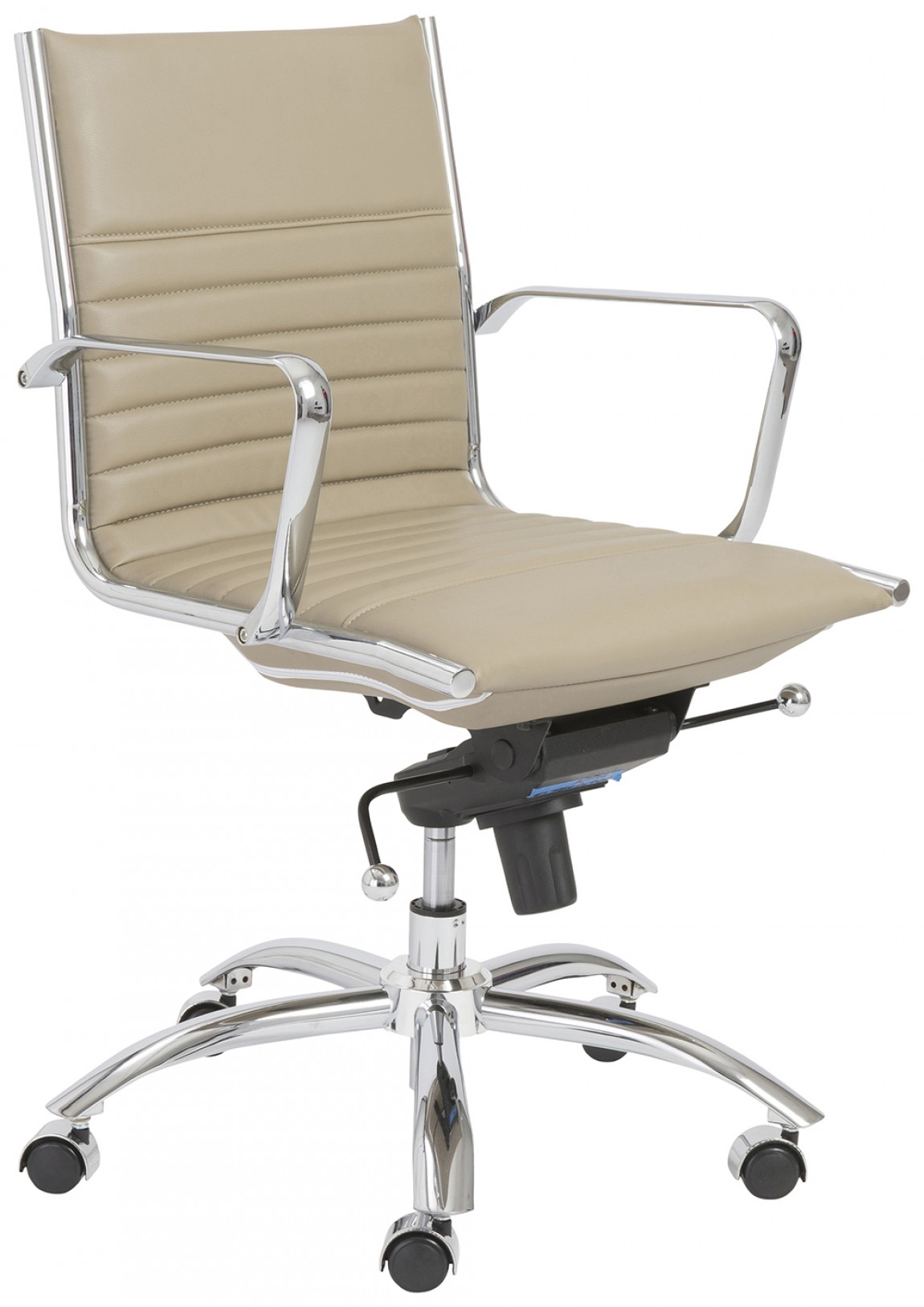 Taupe Modern Mid Back Conference Room Chair | Dirk by Euro Style