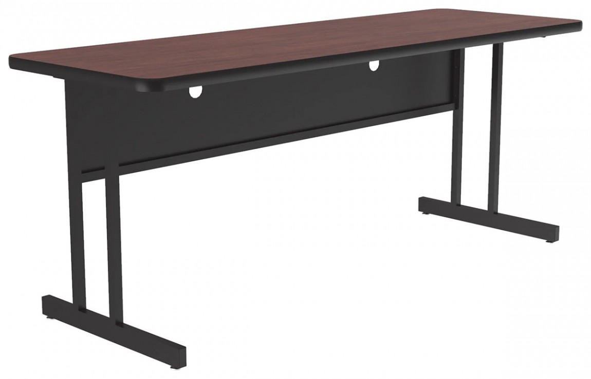 Mahogany Long Training Table by Correll