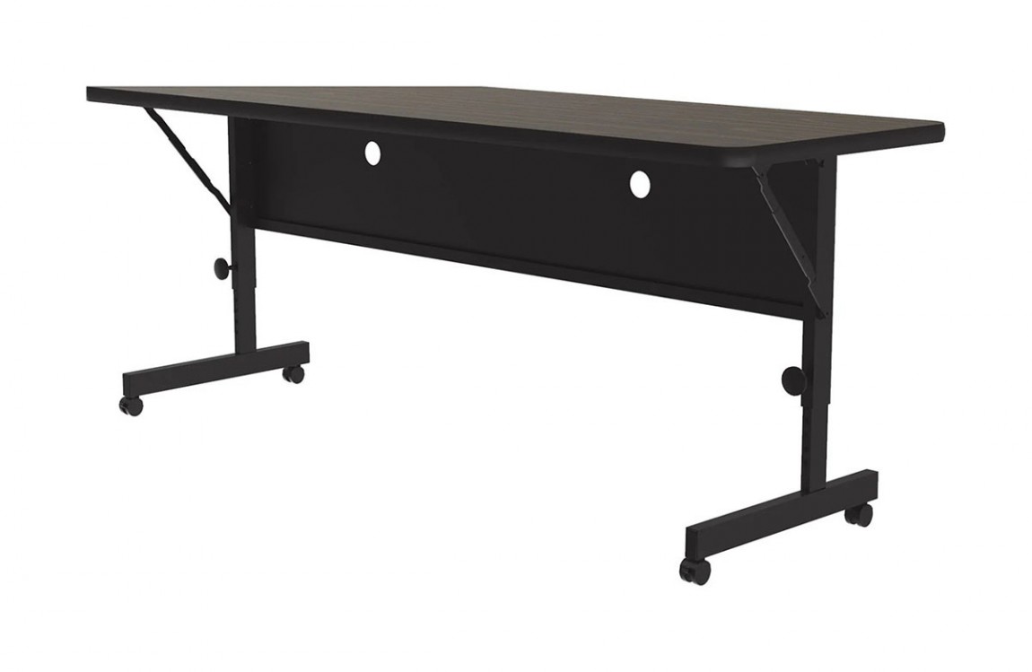 Walnut Flip-Top Nesting Training Table by Correll