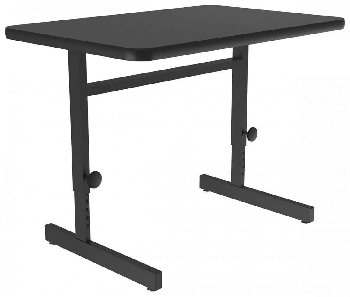 Black Granite Adjustable Height Training Table by Correll