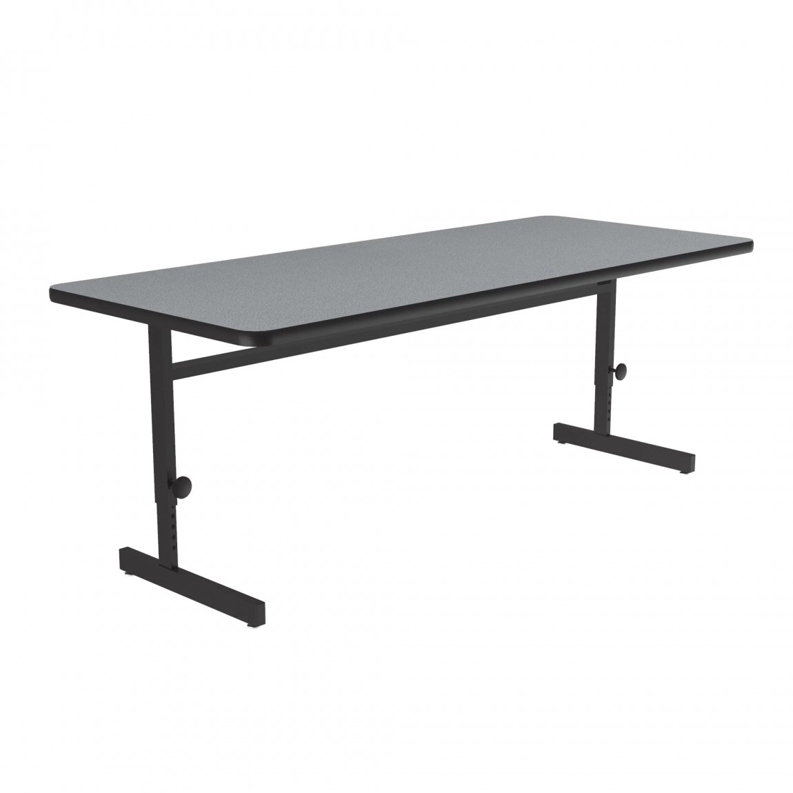 Gray Granite Large Adjustable Height Training Table by Correll