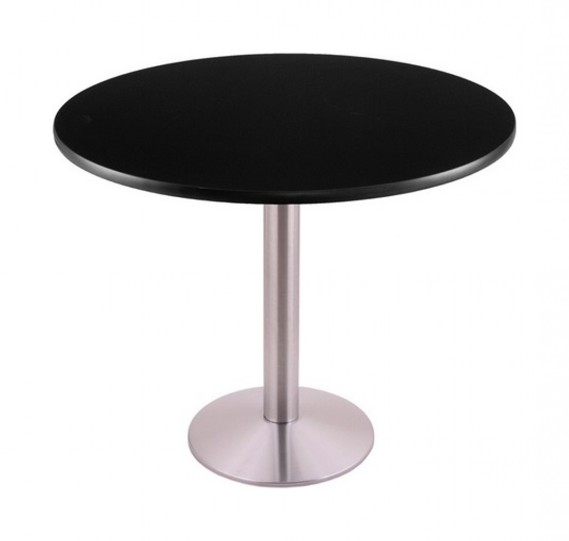 Black Round Table 30 Inch Height | PTB214 by Holland Bar Stool