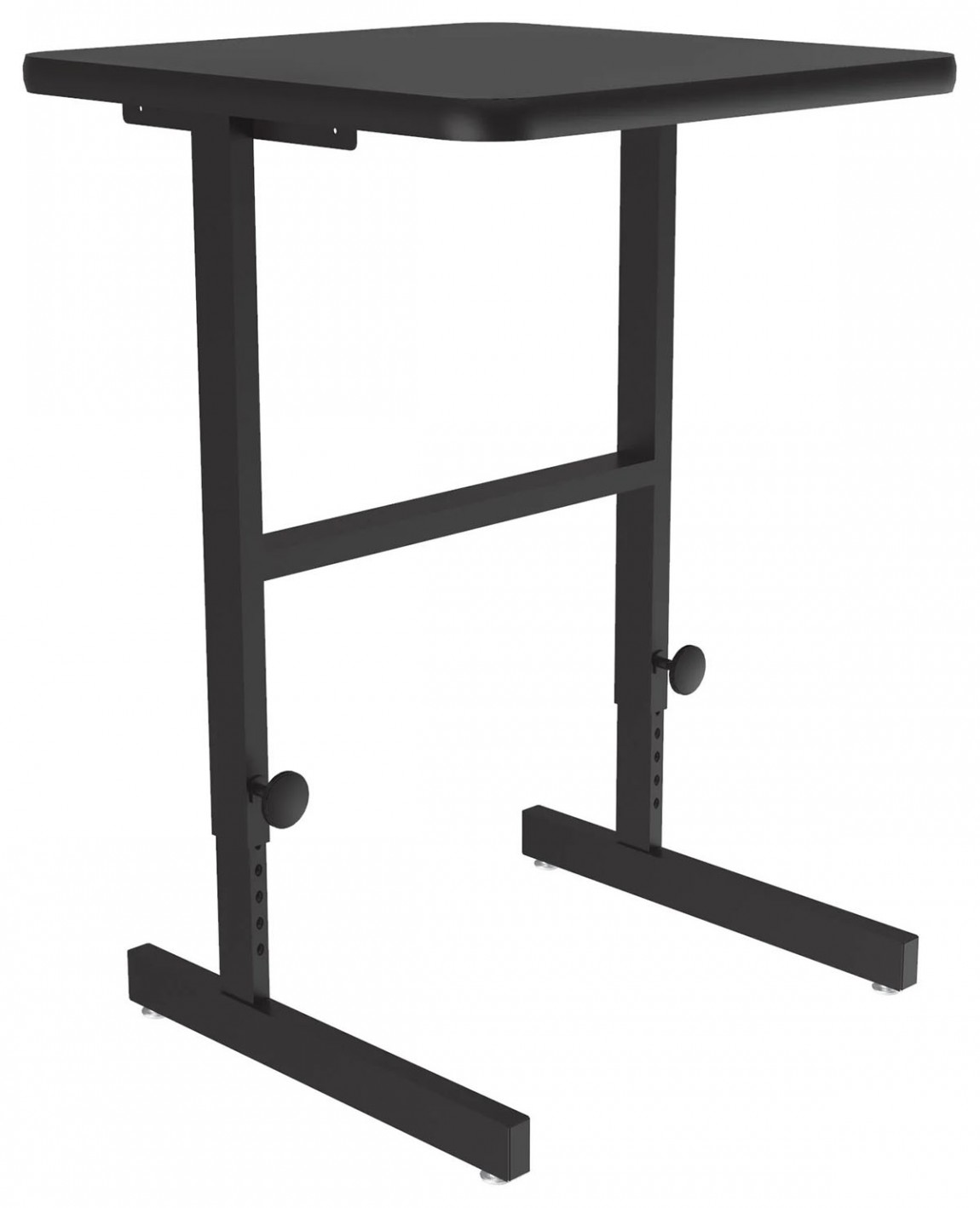 Black Granite Adjustable Height Standing Work Table by Correll