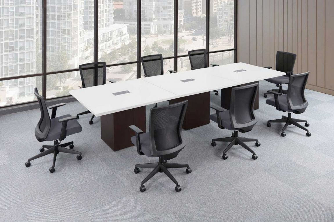 8FT Rectangular Cube Base Conference Table