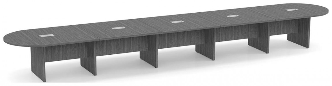 Newport Gray Large Racetrack Conference Table | PL Laminate by ...