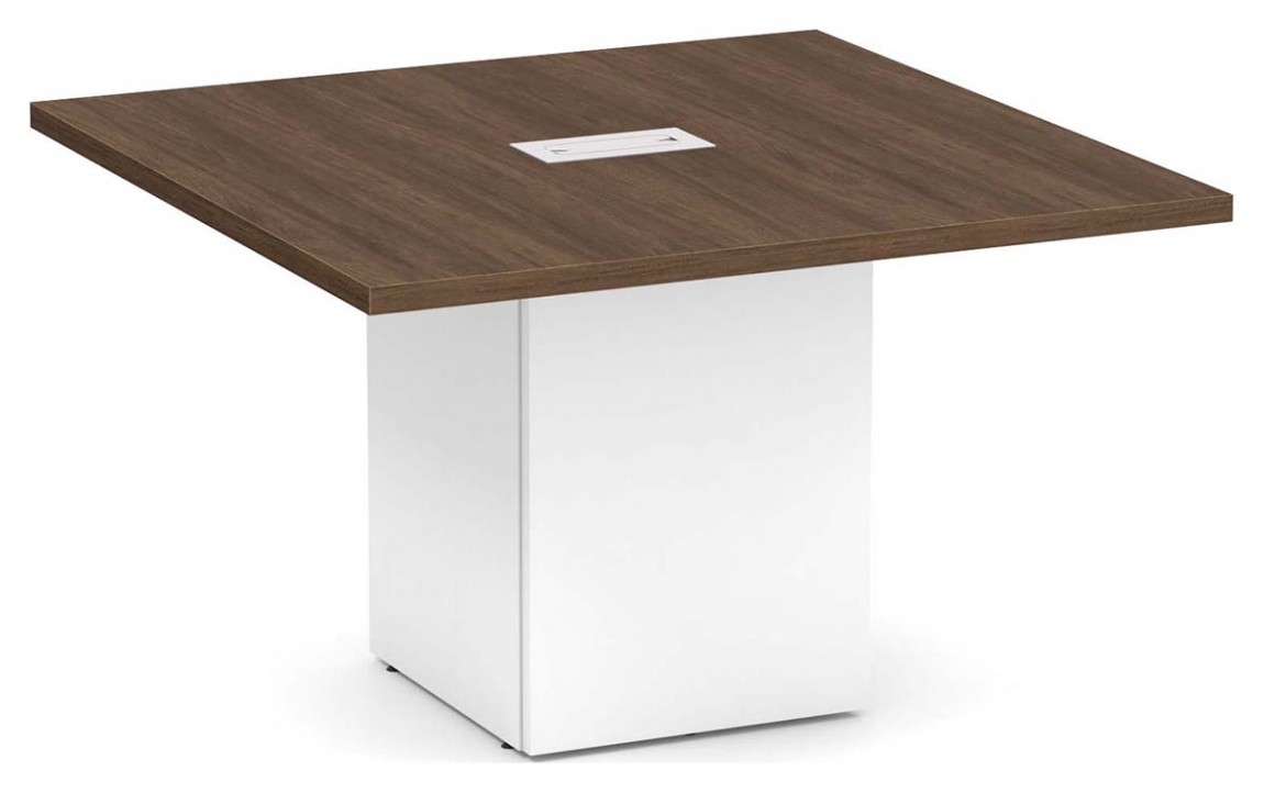 Modern Walnut Square Conference Table | PL Laminate by Performance ...