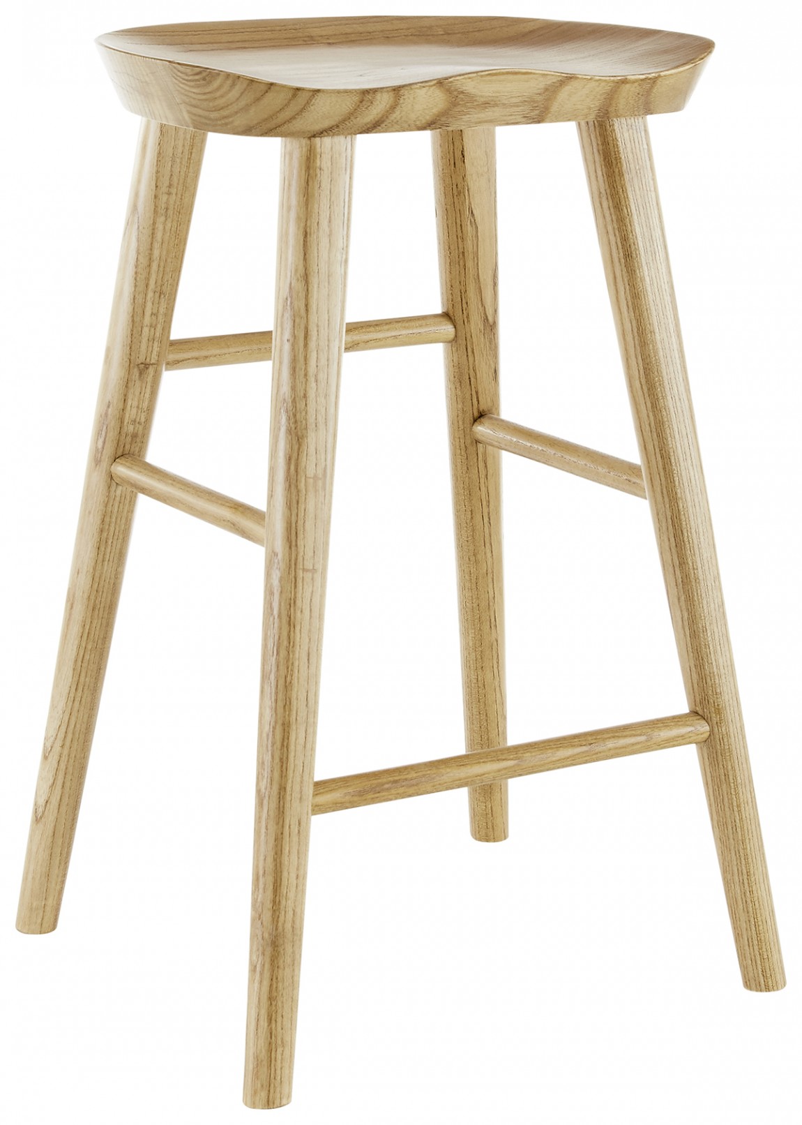 Natural Simple Scandinavian Counter Stool | Vieno by Euro Style