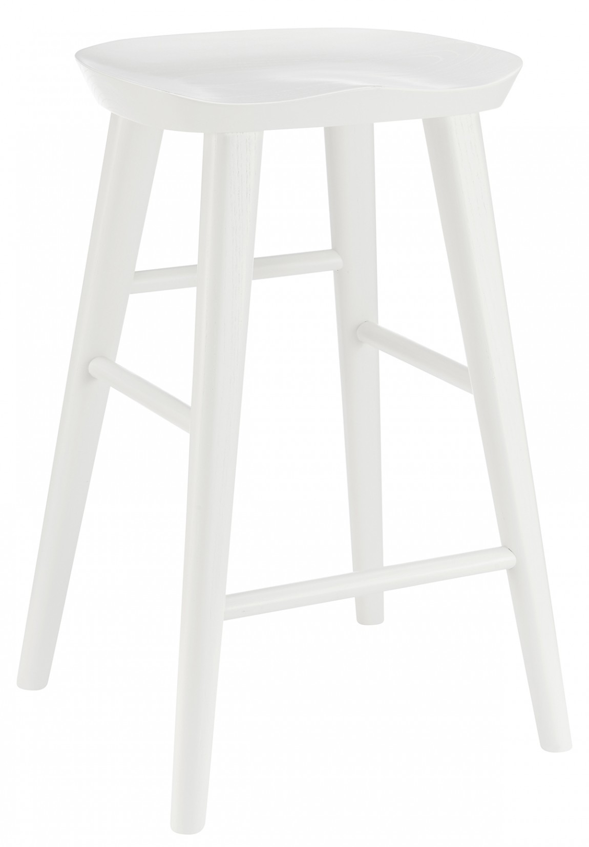 White Simple Scandinavian Counter Stool | Vieno by Euro Style