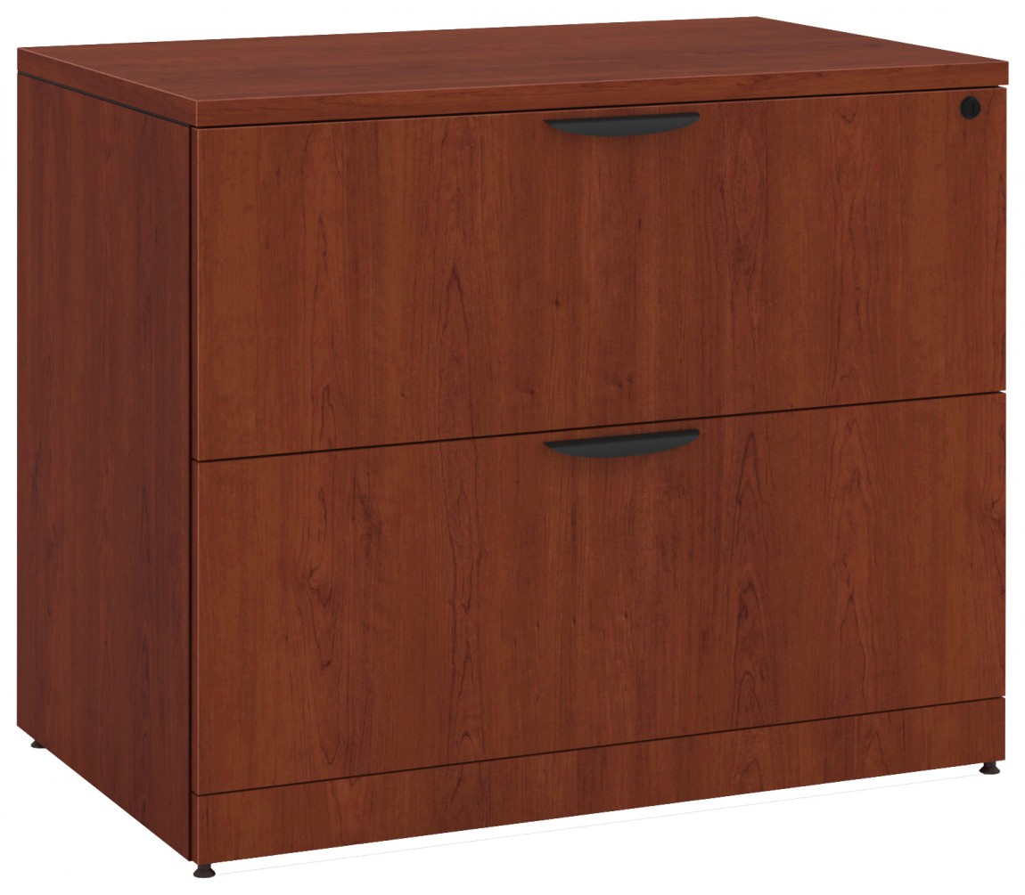Cherry 2 Drawer Lateral Filing Cabinet | PL Laminate by Performance Furnishings