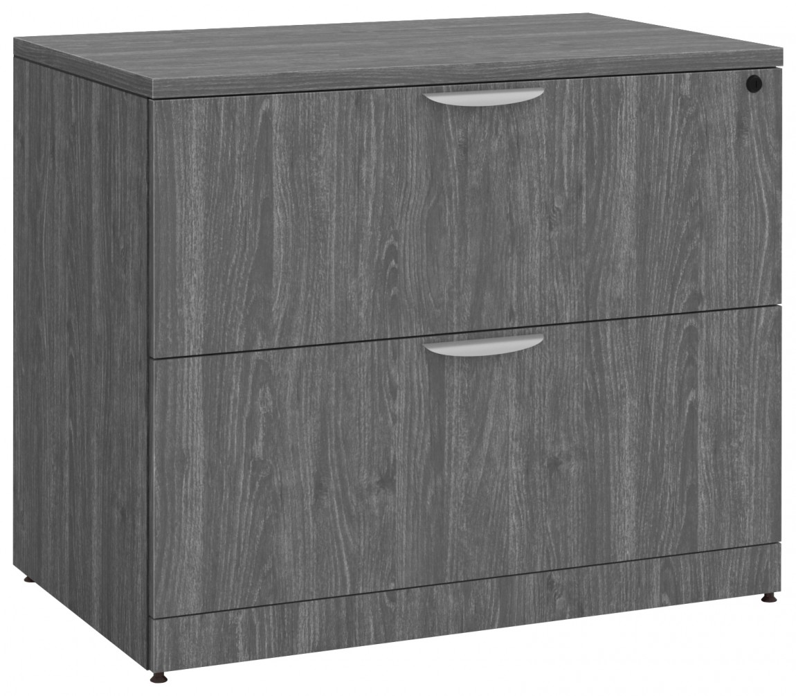 Newport Gray 2 Drawer Lateral Filing Cabinet | PL Laminate by Performance Furnishings