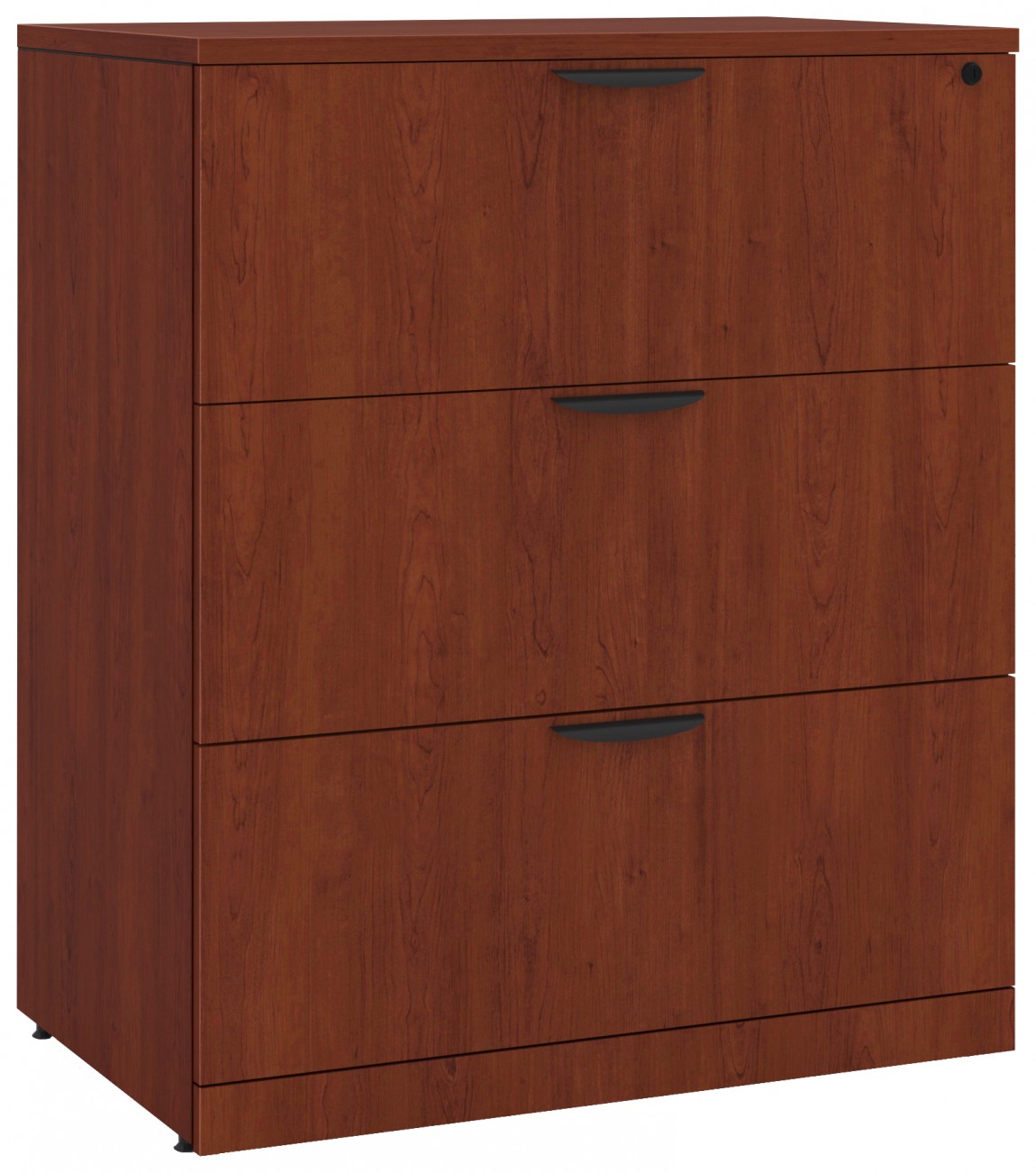 Cherry 3 Drawer Lateral Filing Cabinet | PL Laminate by Performance ...