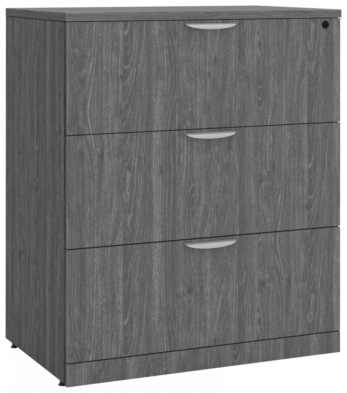 Newport Gray 3 Drawer Lateral Filing Cabinet | PL Laminate by Performance Furnishings