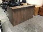 Modern Walnut Reception Desk : Product Reviews : Madison Liquidators